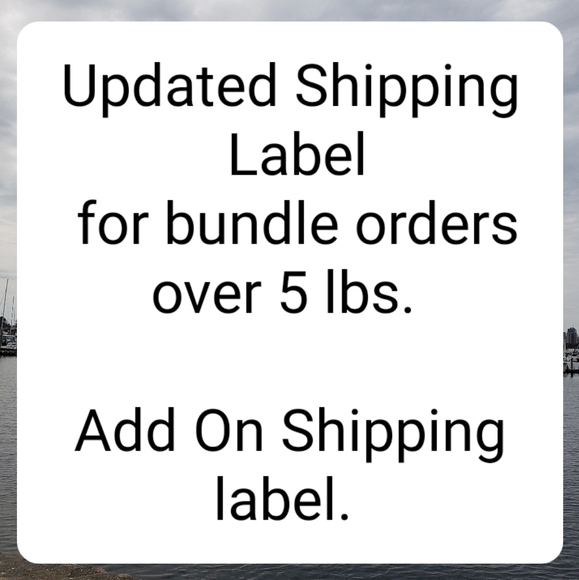 Other | Updated Shipping Label For Over 5 Lbs | Poshmark